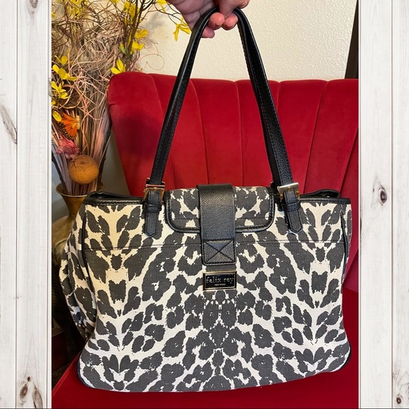 Felix Rey | Bags | Flix Rey Leopard Print Bag | Poshmark